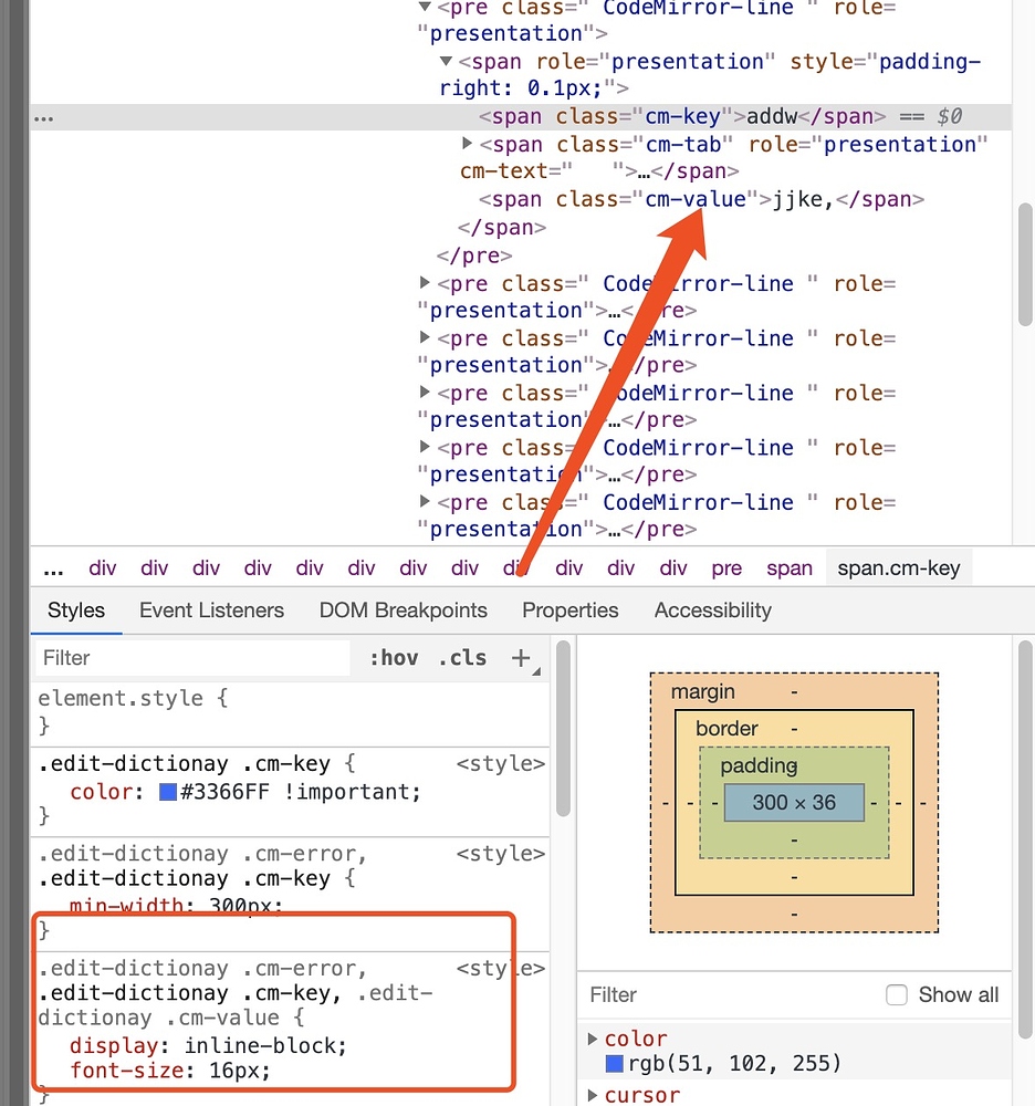 set min-width in codemirror-line inner element effect cursor position - discuss.CodeMirror