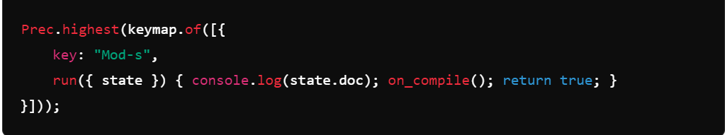 Codemirror shortcut capturing - discuss.CodeMirror
